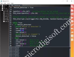 PIR Motion Sensor on Raspberry Pi Pico Using MicroPython
