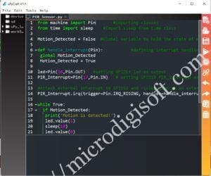 PIR Motion Sensor on Raspberry Pi Pico Using MicroPython