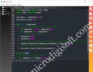 Servo Motor with Raspberry Pi Pico using MicroPython