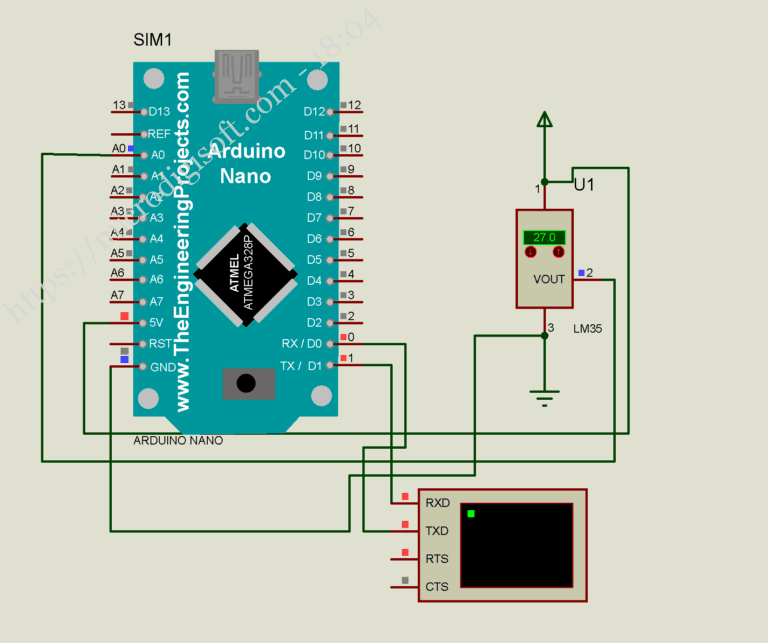 LM35 Interfacing with Arduino Nano. | microdigisoft.com