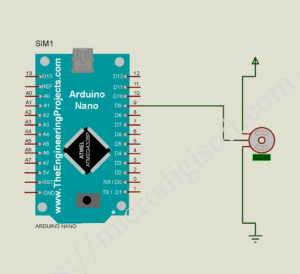Control Servo Motor with Arduino Nano in Proteus