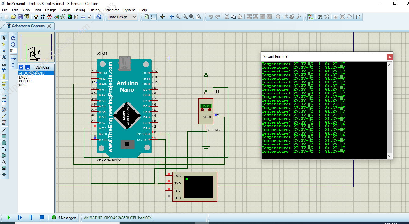 LM35 Interfacing with Arduino Nano. - microdigisoft.com