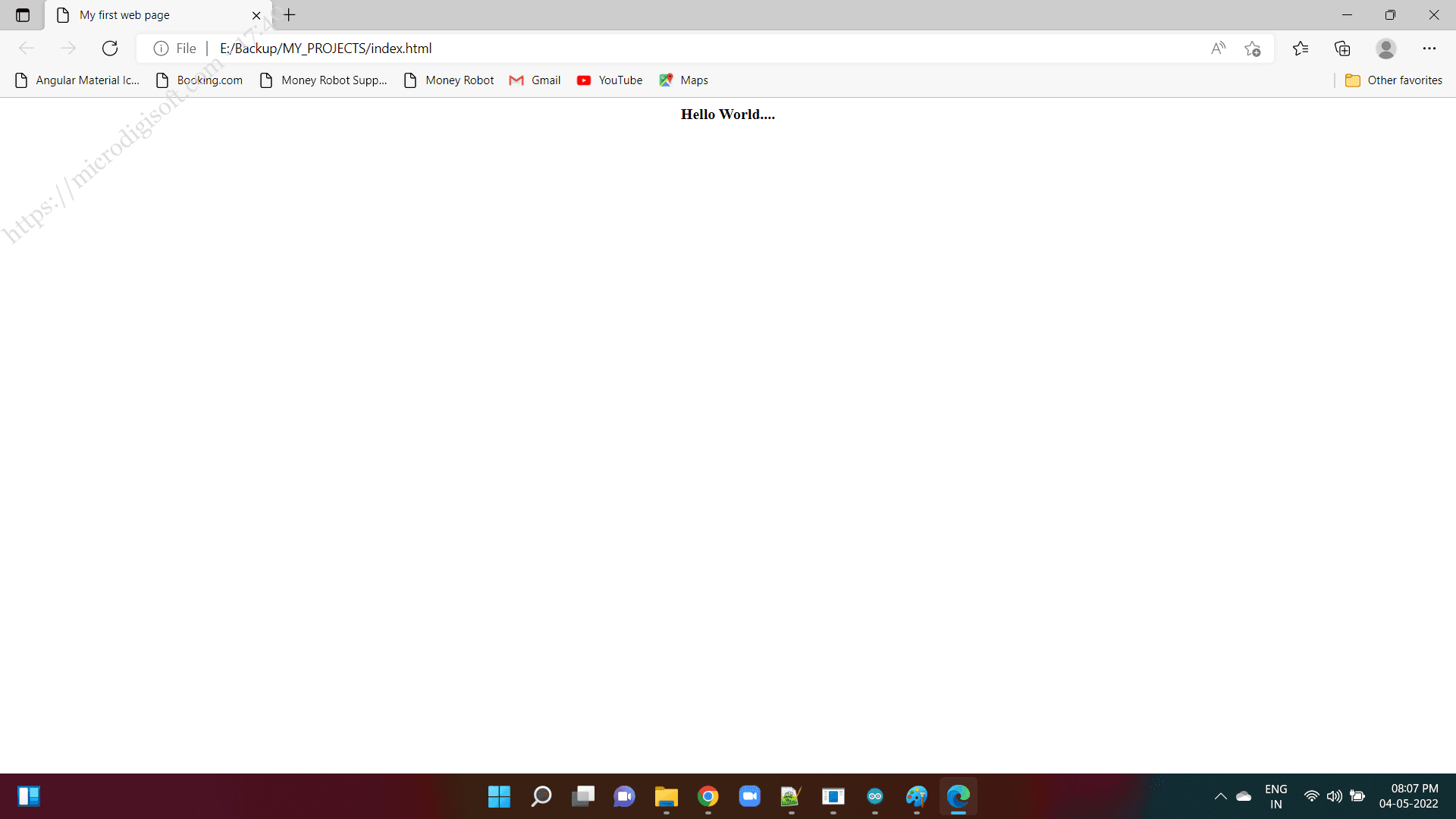 How to Create HTML Web page with Wemos D1 Mini