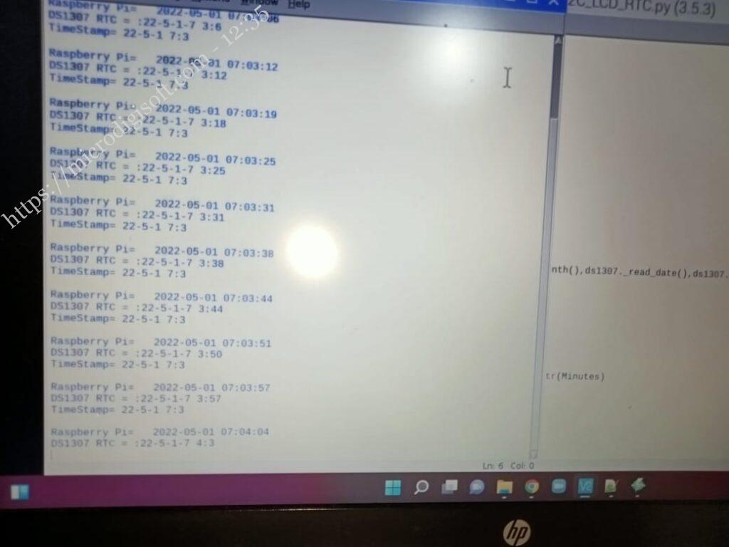 Interfacing RTC DS1307 Module with Raspberry Pi Using Python