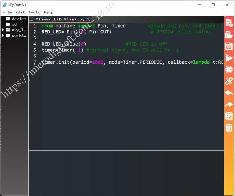 Delay With Timers In Raspberry Pi Pico Using Micropython