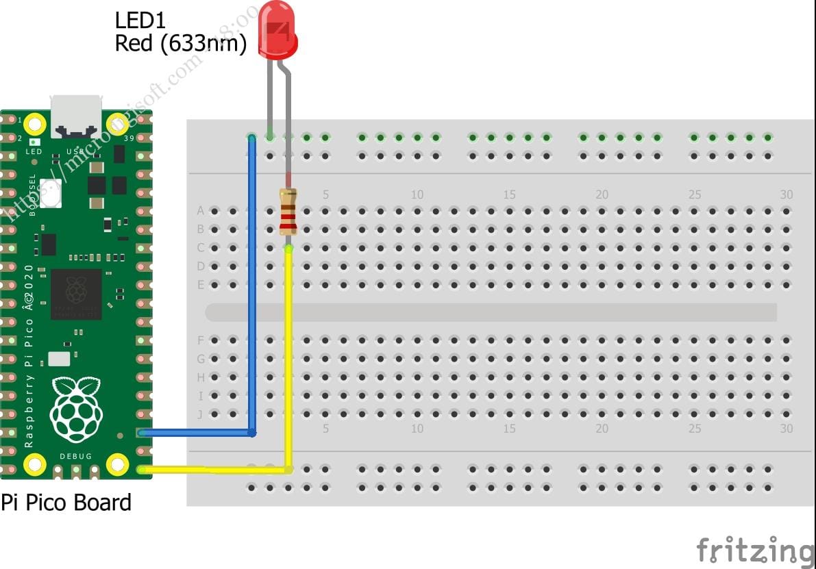 Delay With Timers In Raspberry Pi Pico Using Micropython