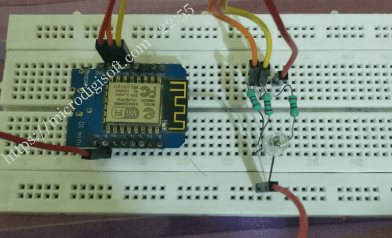 ESP8266-Wemos D1 Mini As a Webserver to control RGB