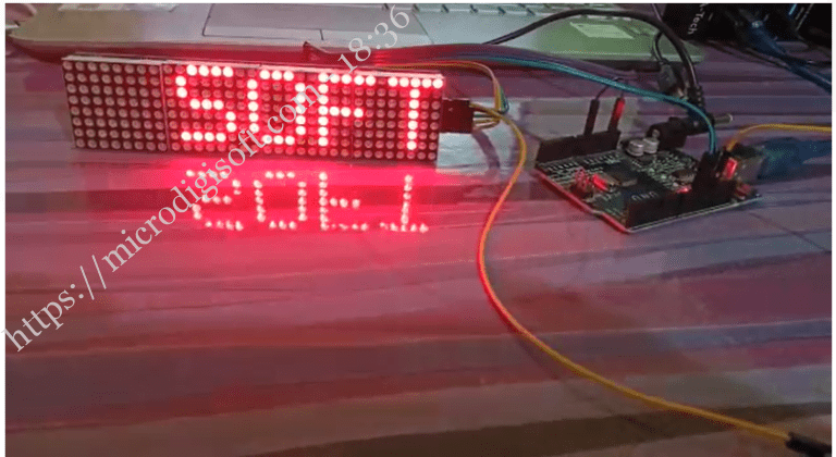 8×8 LED Dot Matrix Interfacing using Arduino Board