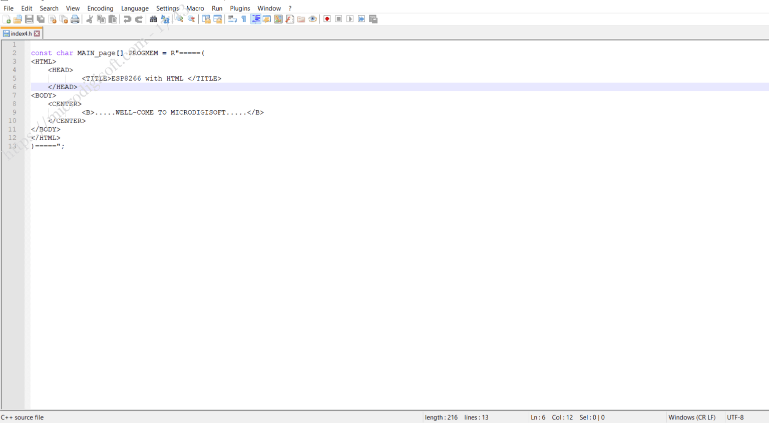 How to Create HTML Web page with Wemos D1 Mini