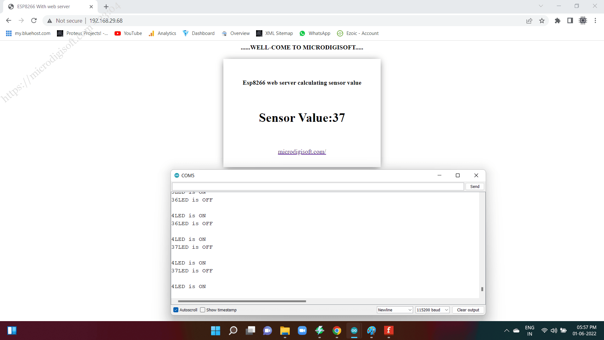 Wemos D1 WiFi-ESP8266: How to Read Sensor Values on Webserver?