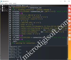 DHT11 Weather Station with Raspberry Pi Pico and ESP8266
