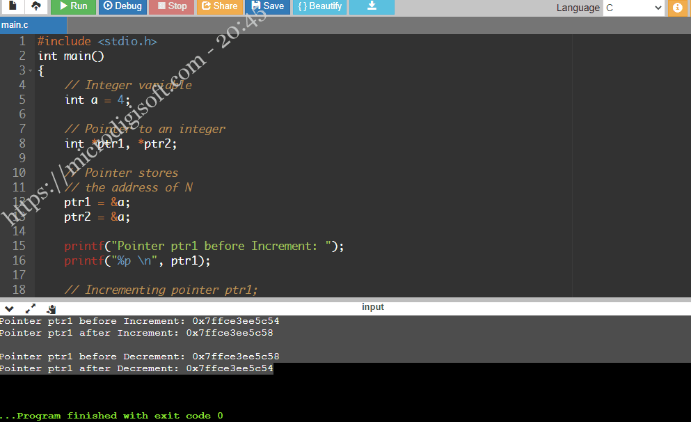 increment_decrement_Pointer - microdigisoft.com