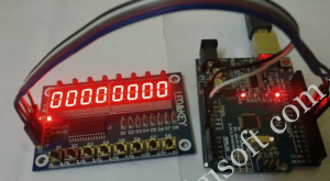 Interfacing TM1638 LED and Key Display module with Arduino
