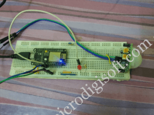Interfacing PIR Sensor with ESP8266-NodeMCU and web Server