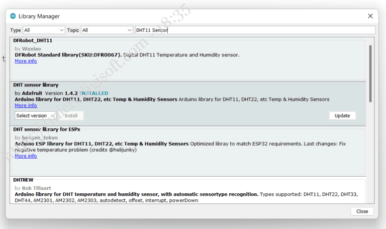 Interface DHT11 Sensor with ESP8266-NodeMCU Using Web Server