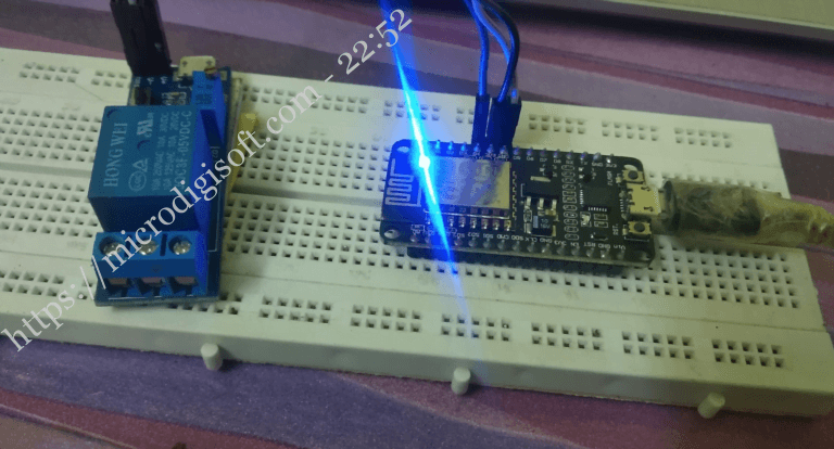 Interface Relay Module with NodeMCU - microdigisoft.com