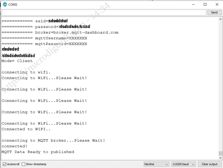 ESP32 Wi-Fi and MQTT Manager using EEPROM