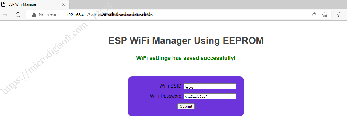Esp32 Wifi Manager To Manage Ssid And Password Using Eeprom