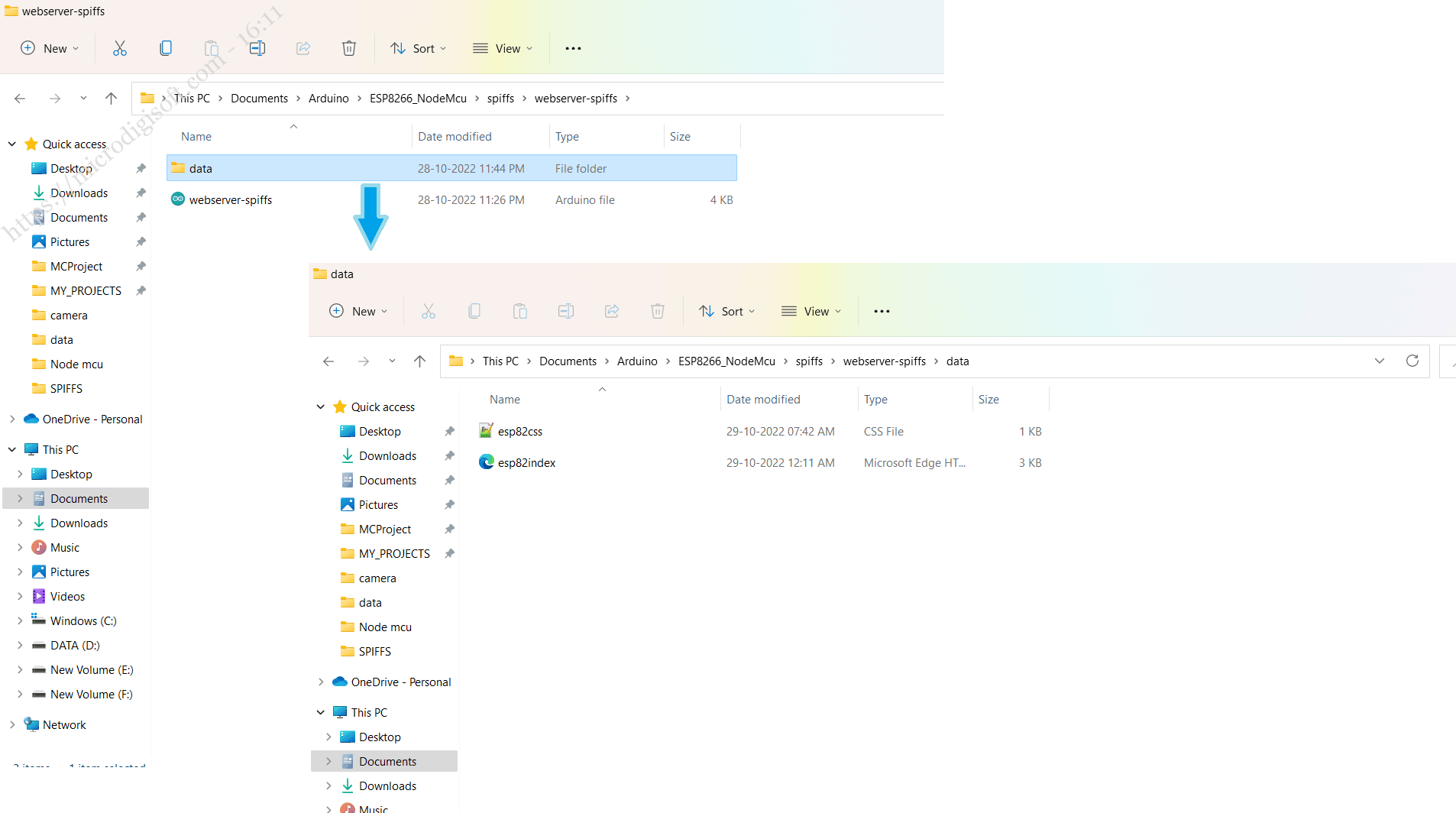 Esp8266 Filesystem Bme280 Sensor On Web Server Using Spiffs