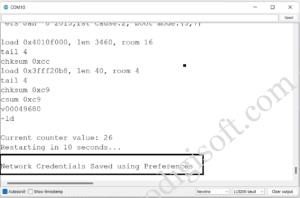 Arduino: Save Data Permanently using Preferences Library
