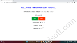 ESP8266(NodeMCU)-BME280 Sensor on Web Server using SPIFFS