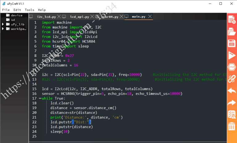 MicroPython-HC-SR04 Ultrasonic Sensor ESP32 and ESP8266