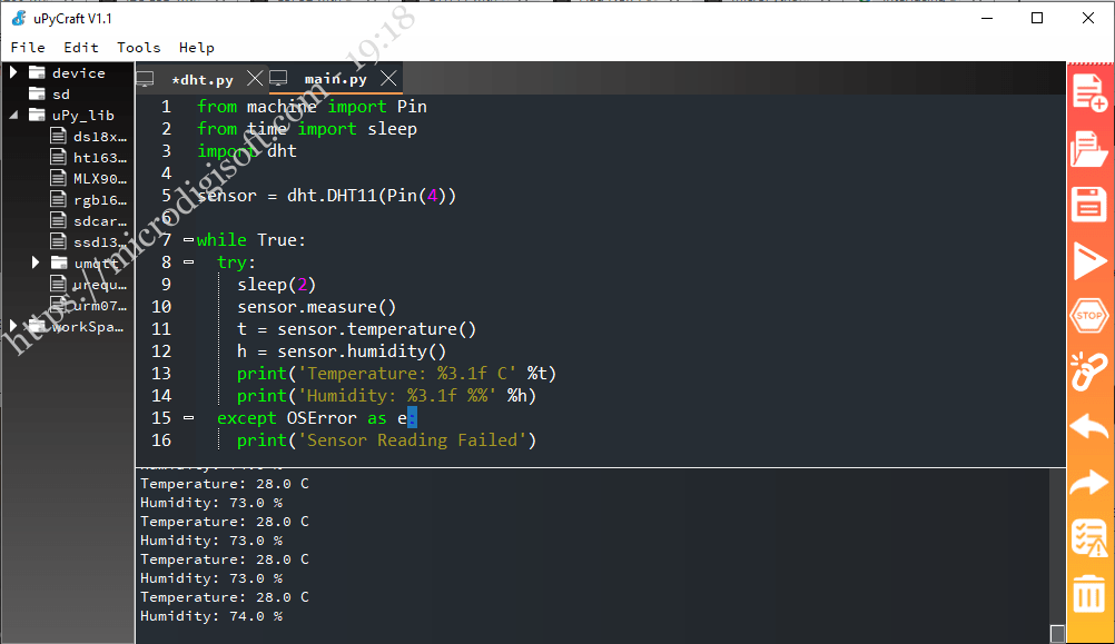 Reading Dht11 Sensor Data On Esp32 Esp8266 With Micropython