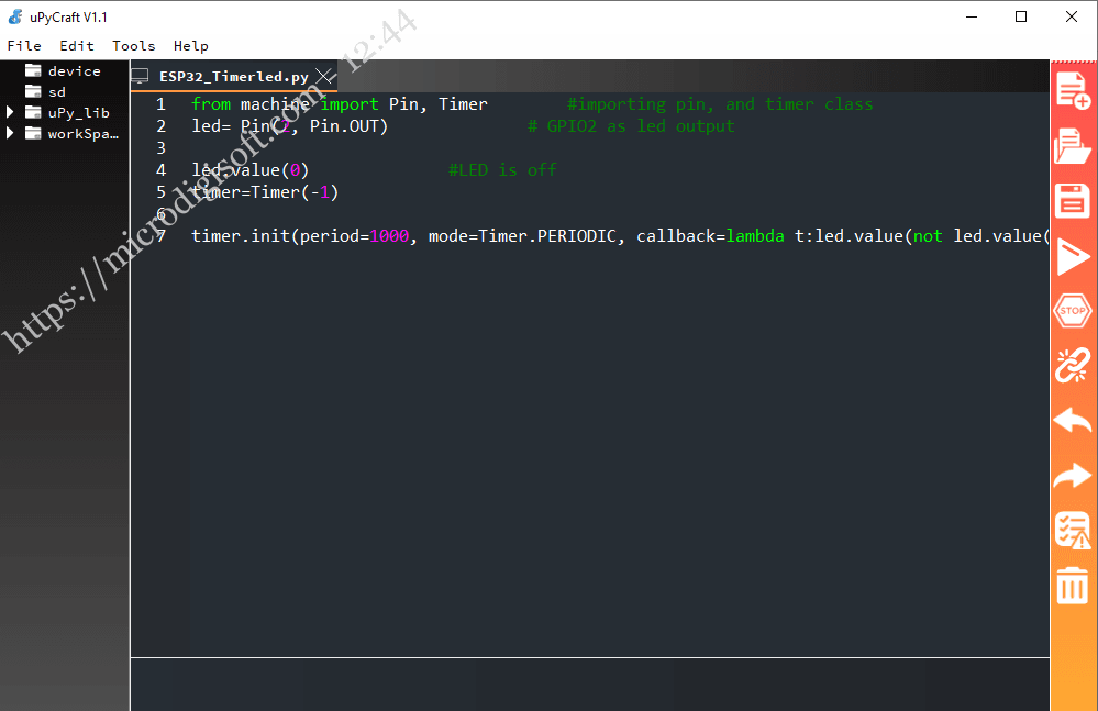 Timer Interrupts With Esp32esp8266 Using Micropython 1287