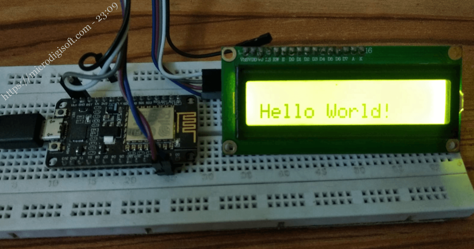 LittleFS with ESP8266 to Read, Write and Delete Data on 16X2 LCD Display