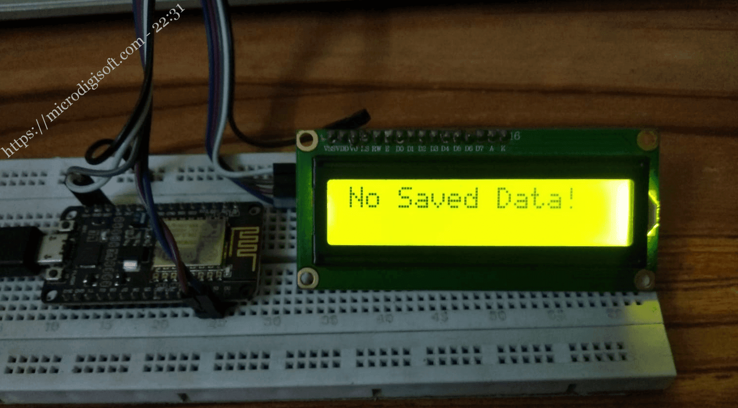 LittleFS with ESP8266 to Read, Write and Delete Data on 16X2 LCD Display
