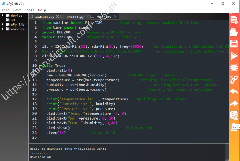 Micropython Bme280 And Ssd1306 Oled With Esp32 Esp8266