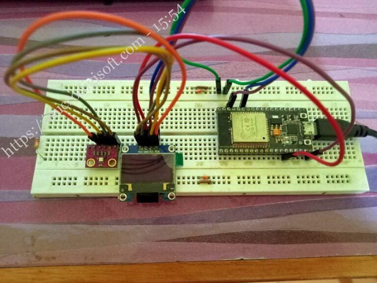 MicroPython-BME280 SSD1306 OLED with ESP32 Using