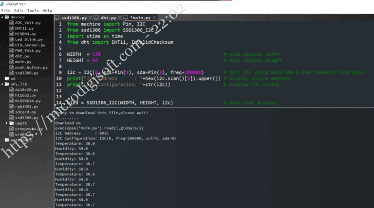 Oled Display Dht11 Sensor Using Micropython On Esp32 Micropython Series