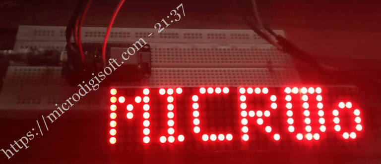 Max7219 Led Dot Matrix Display With Esp8266 Nodemcu