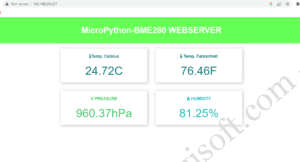 MicroPython: BME280 WebServer with ESP32-Weather Station
