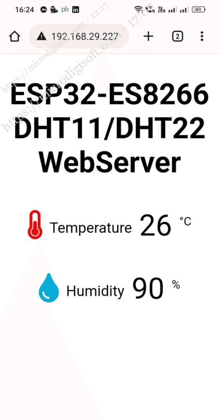 Micropython Dht11dht22 Web Server With Esp32esp8266