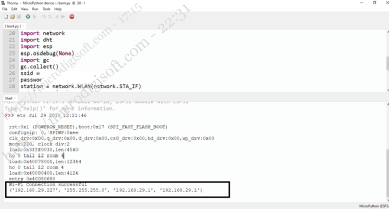 MicroPython – DS18B20 Webserver with ESP32