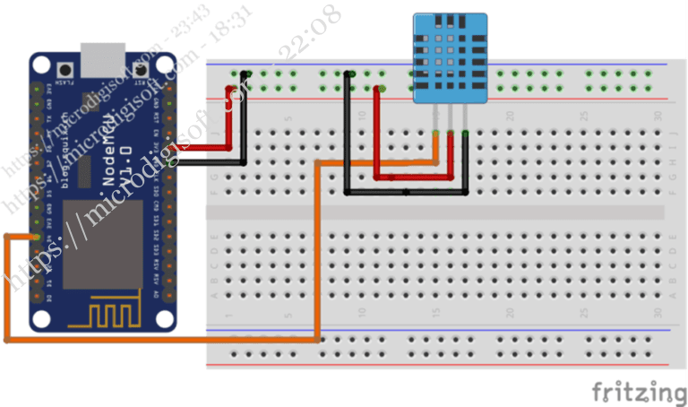 Micropython Dht11 Sensor Webserver With Esp32 Esp8266