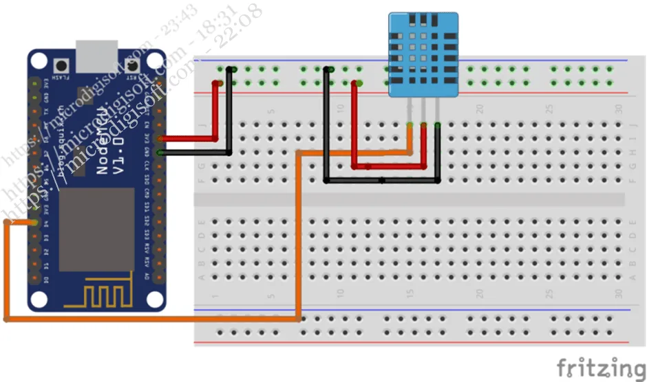Micropython Mqtt Publish Dht11dht22 With Esp32esp8266