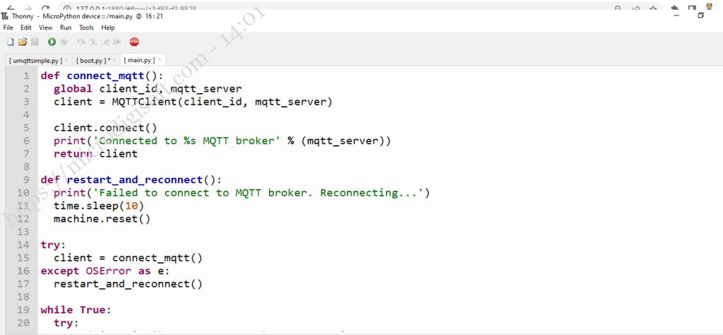 Micropython To Publish Dht11 Sensor Data Via Mqtt With Esp32