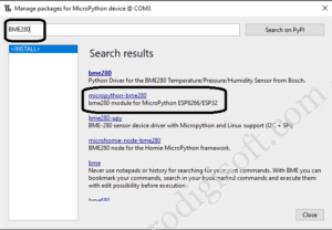 MicroPython-ESP32 MQTT Broker to Publish and Subscribe BME280 Reading