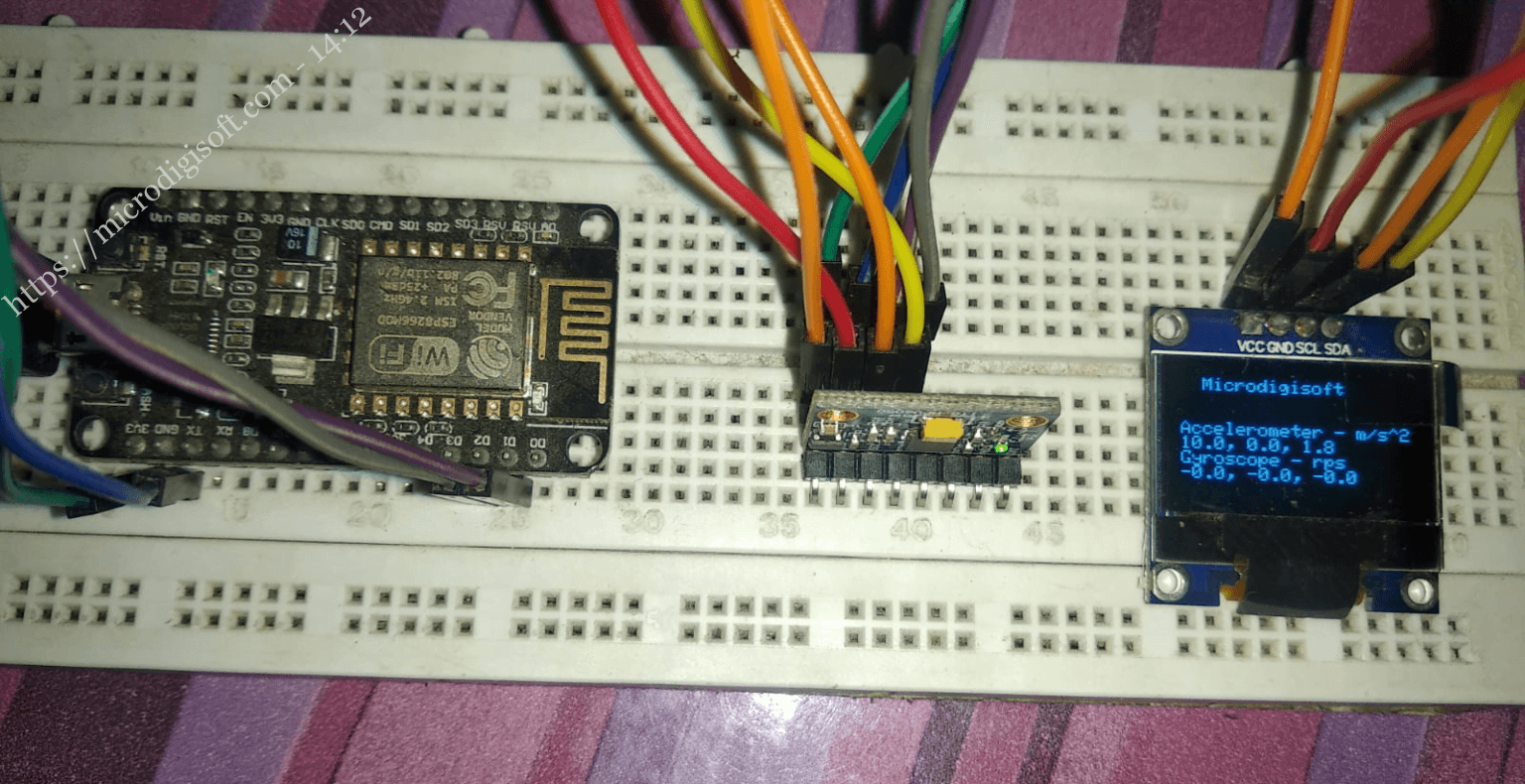Mpu6050 Motion Sensor Interfacing With Esp8266 Nodemcu