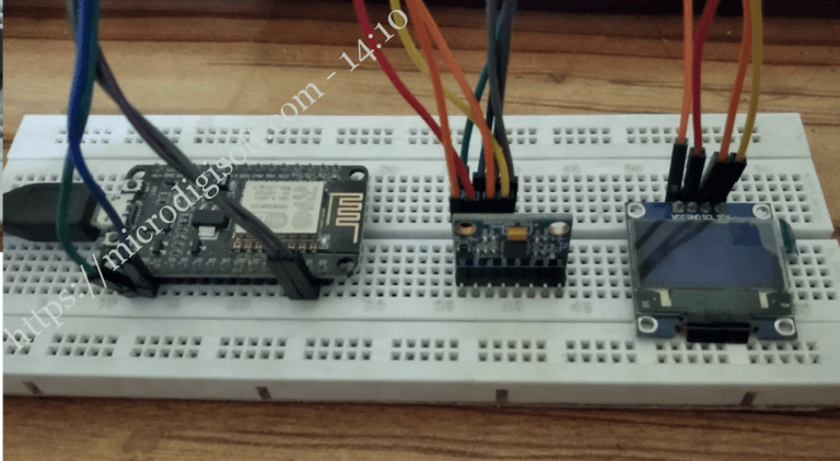 Mpu6050 Motion Sensor Interfacing With Esp8266 Nodemcu