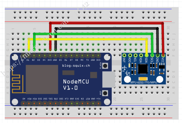 Mpu6050 Motion Sensor Interfacing With Esp8266 Nodemcu