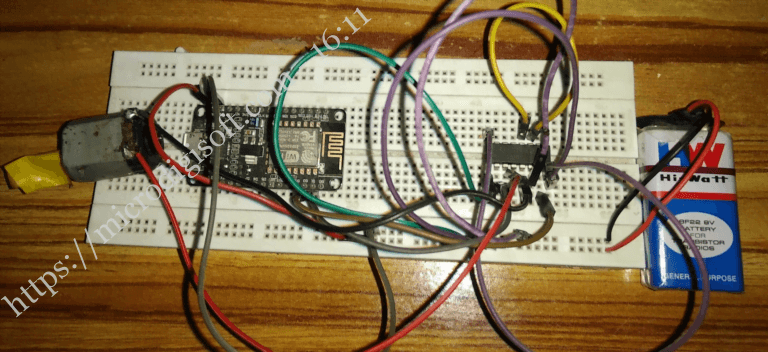 Interface L298N DC Motor Driver IC with ESP8266 NodeMCU