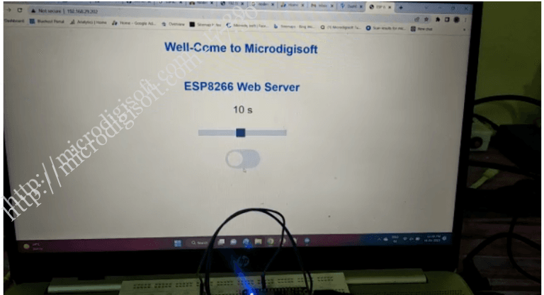 Esp8266 Web Server Control Outputs With Timer