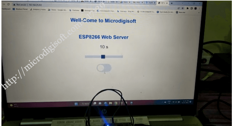 Esp8266 Webserver Control Outputs With Timer 0070