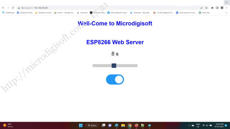 Esp8266 Web Server Control Outputs With Timer