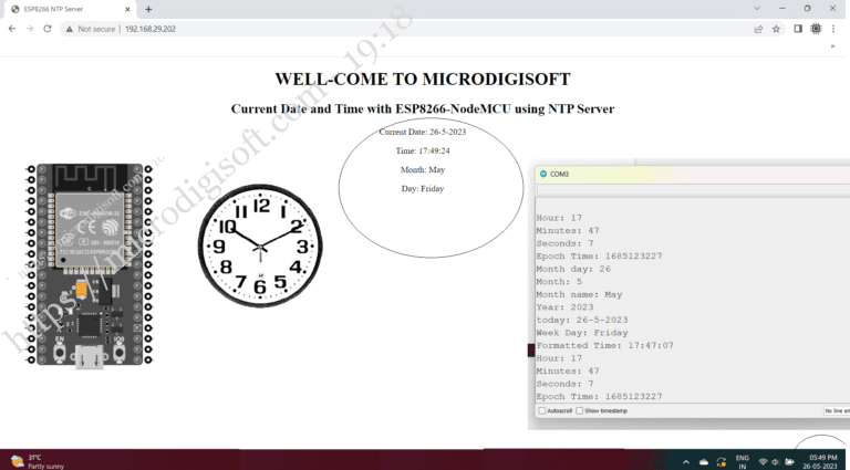 Esp8266 Nodemcu Ntp Server Create Date And Time