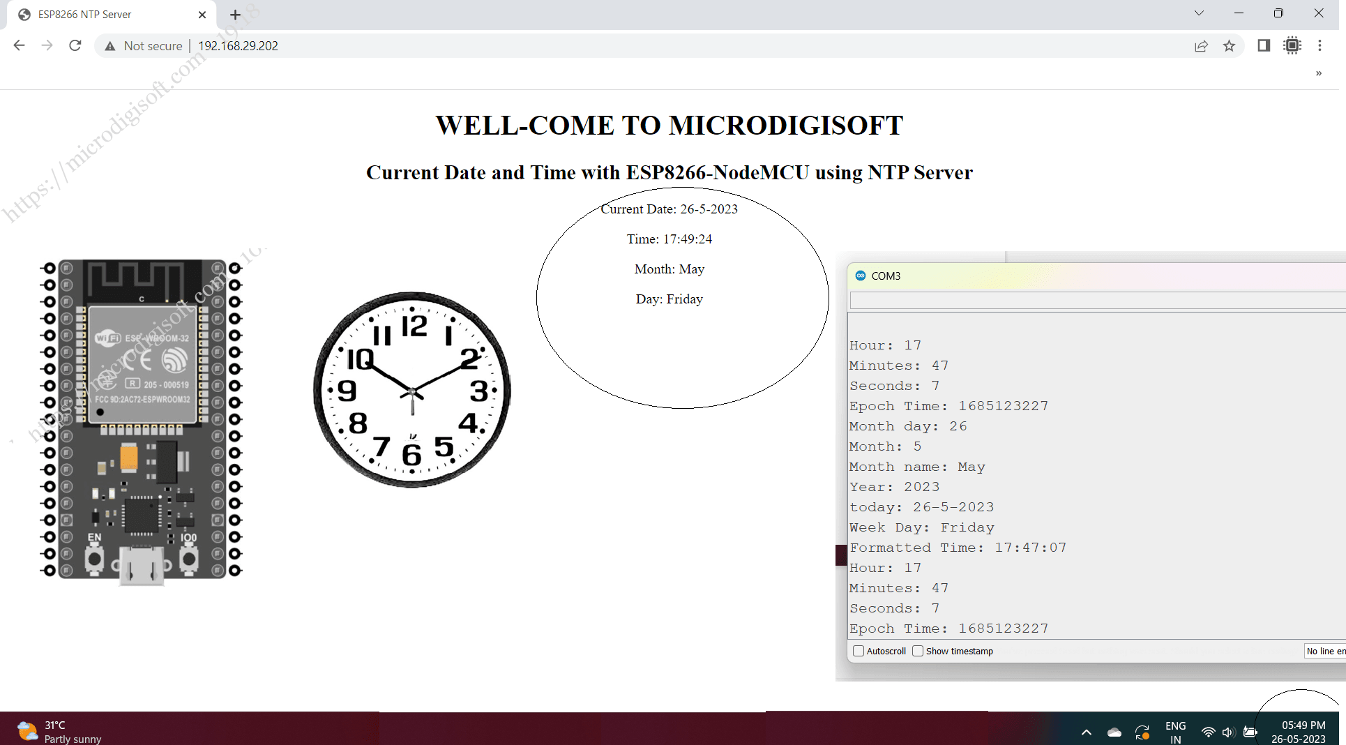 Esp8266 Nodemcu Ntp Server Create Date And Time 0693